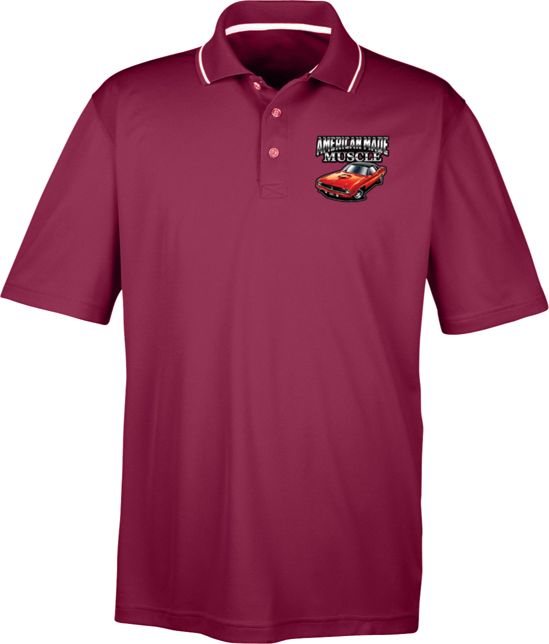 Dodge Two Tone Polo American Made Muscle Pocket Print | eBay