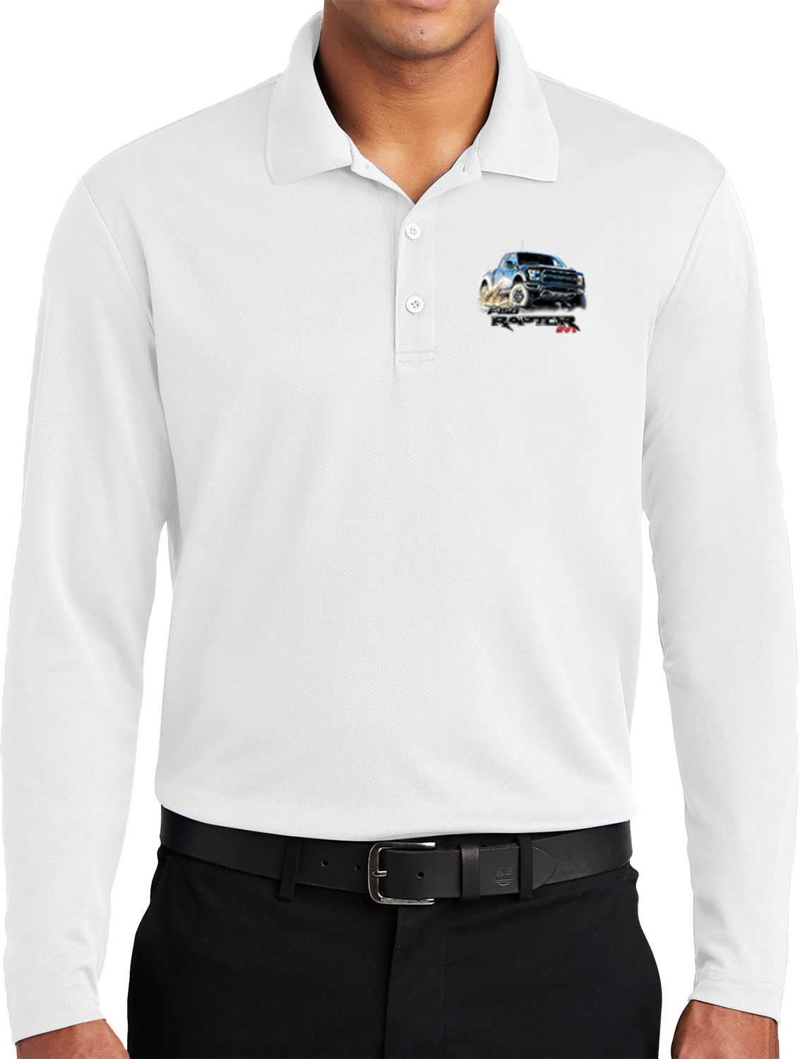 Ford F-150 Raptor Long Sleeve Polo Pocket Print | eBay