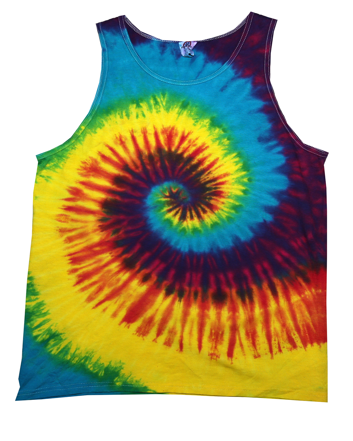 Tie Dye Tank Top Multi Color Rainbow Swirl Tanktop | eBay